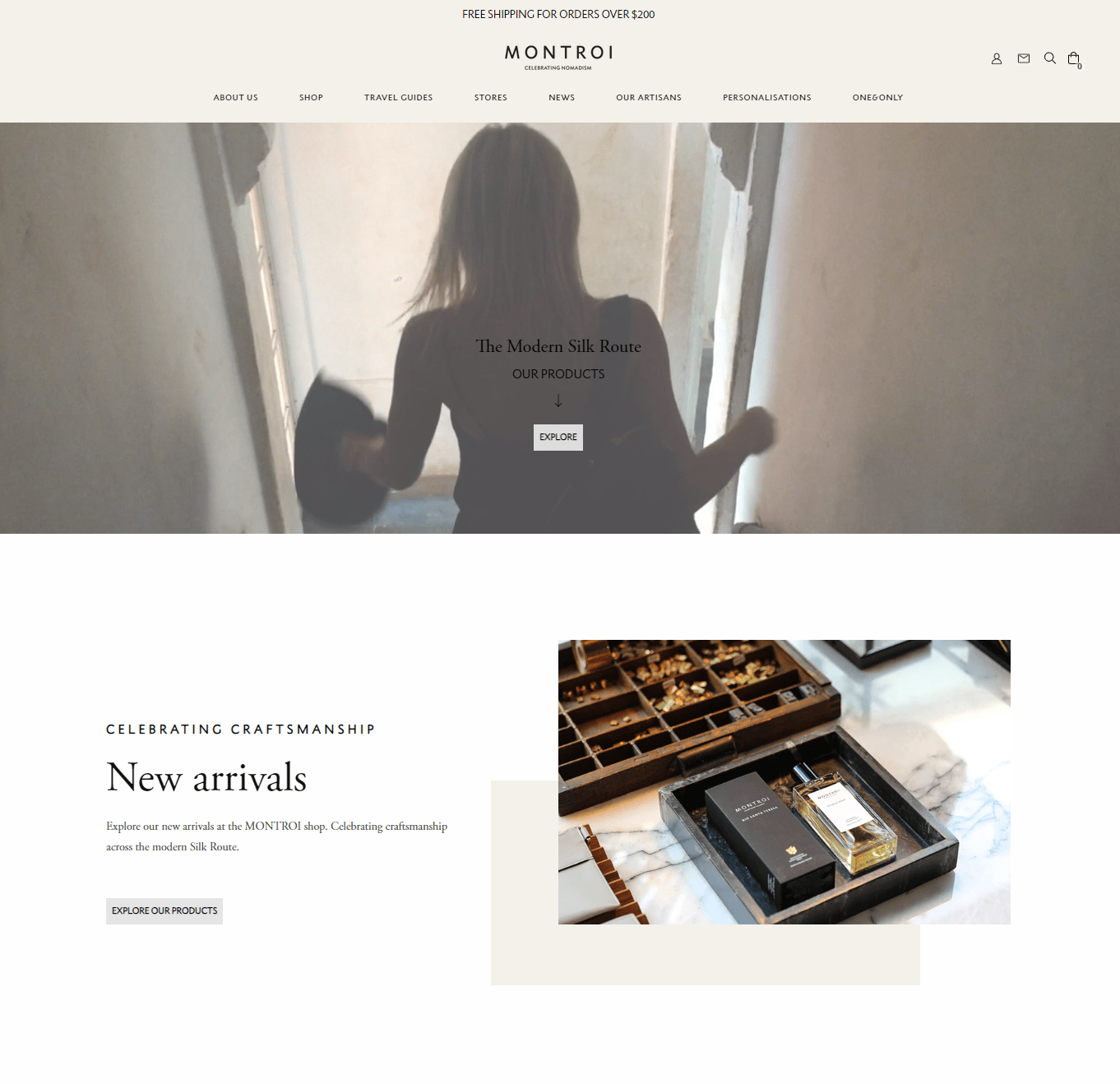 Technoid Portfolio | Shopify Website Developed for Montroi
